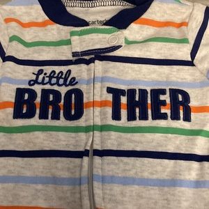 Carter's | Pajamas | Carters Little Brother Sleeper 3 Months Nwt | Poshmark